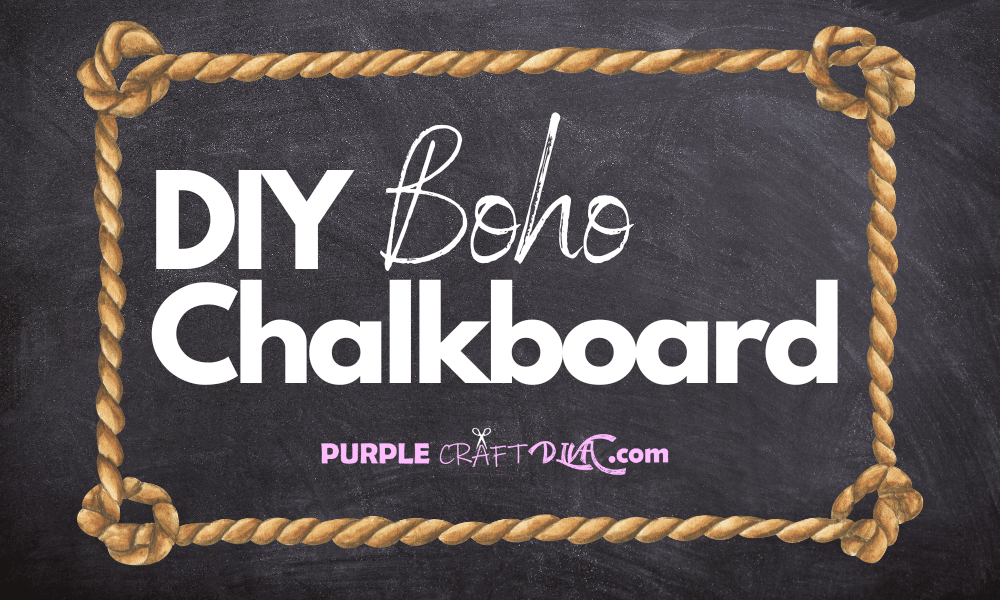 How to make a DIY boho chalkboard to increase communication in your home